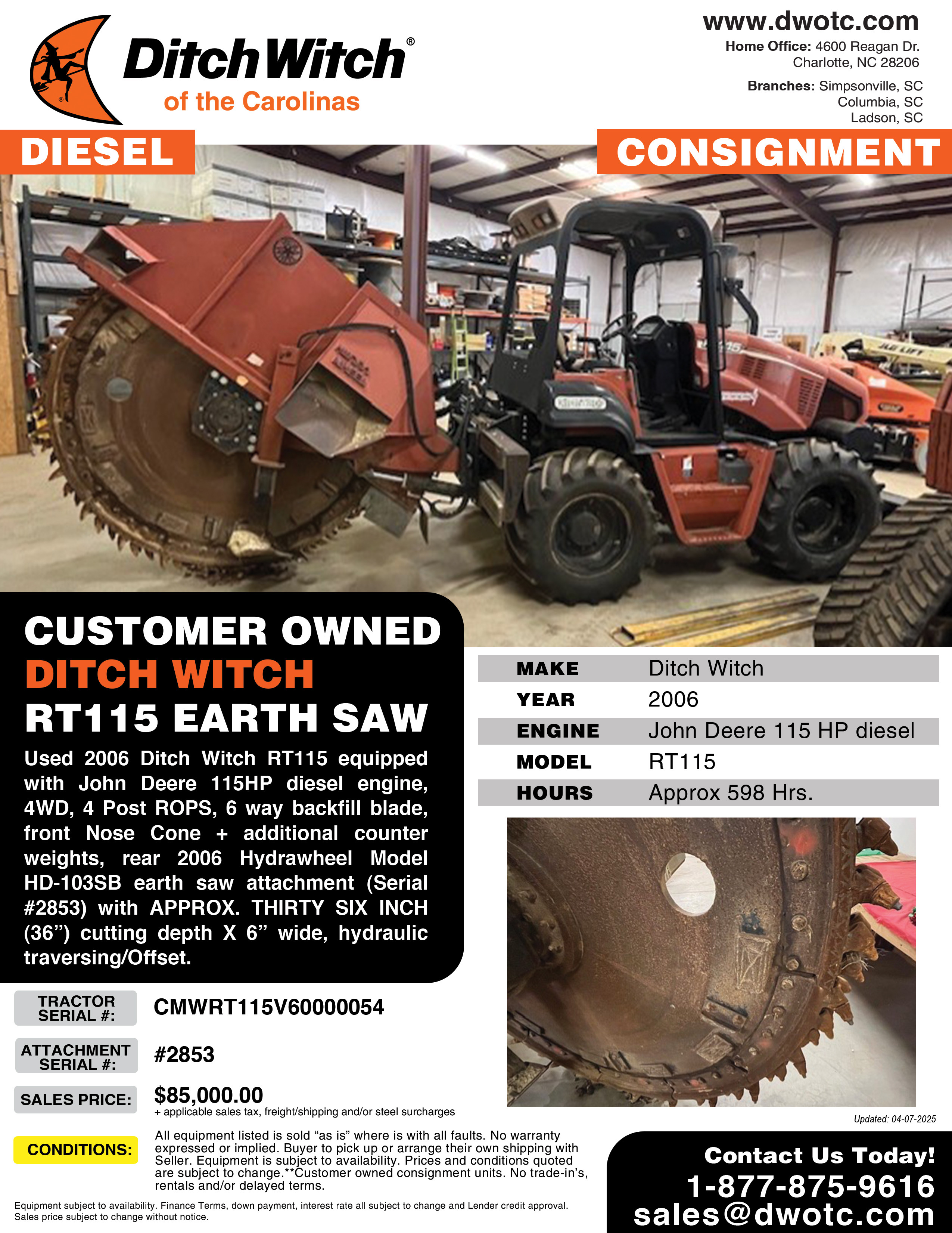 Construction Equipment Dealers in Carolinas