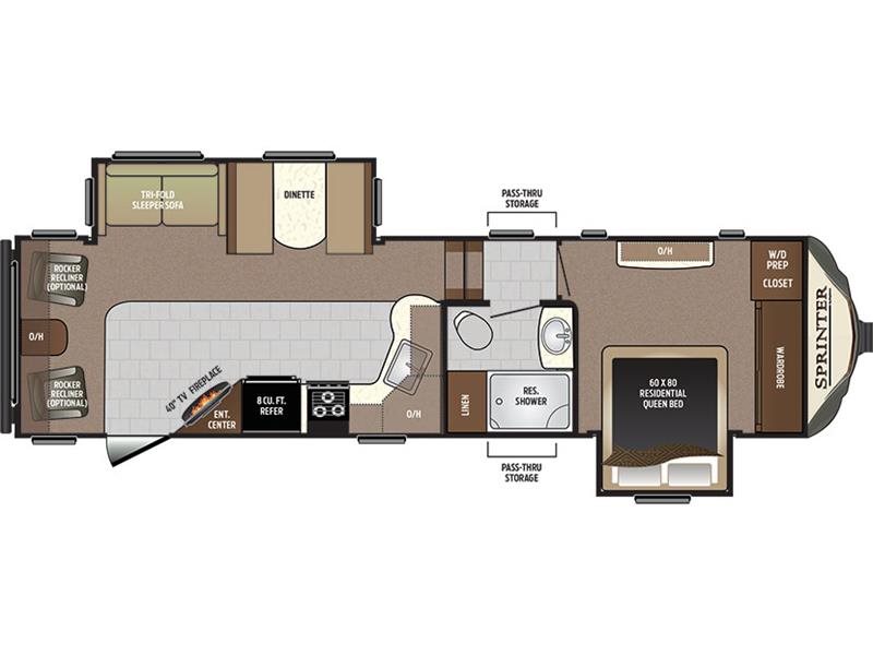 2018 Sprinter Travel Trailer Floor Plans | Viewfloor.co